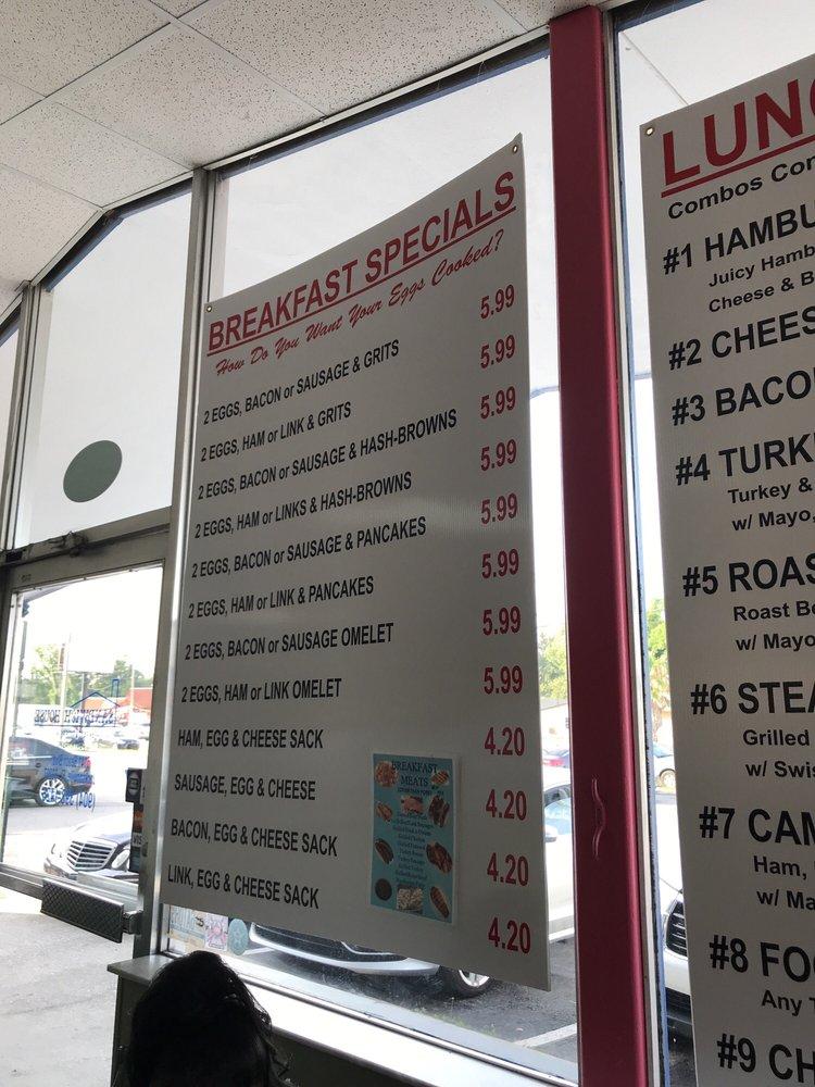 Menu at Sandwich House restaurant, Jacksonville, Beach Blvd