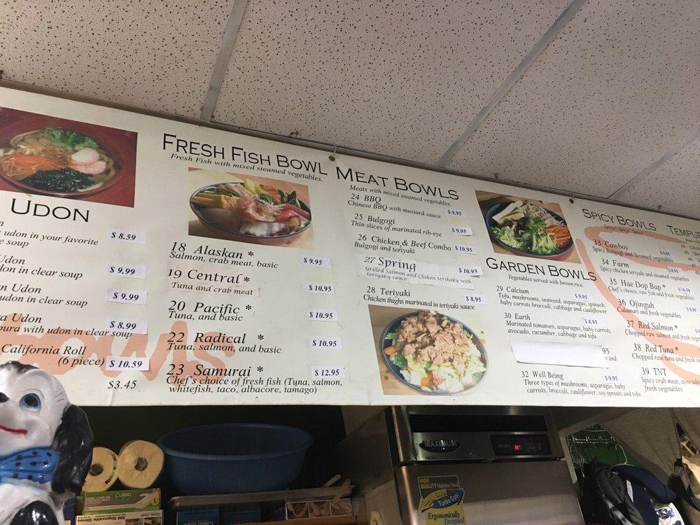 Menu at Red Bowls Restaurant, Seattle