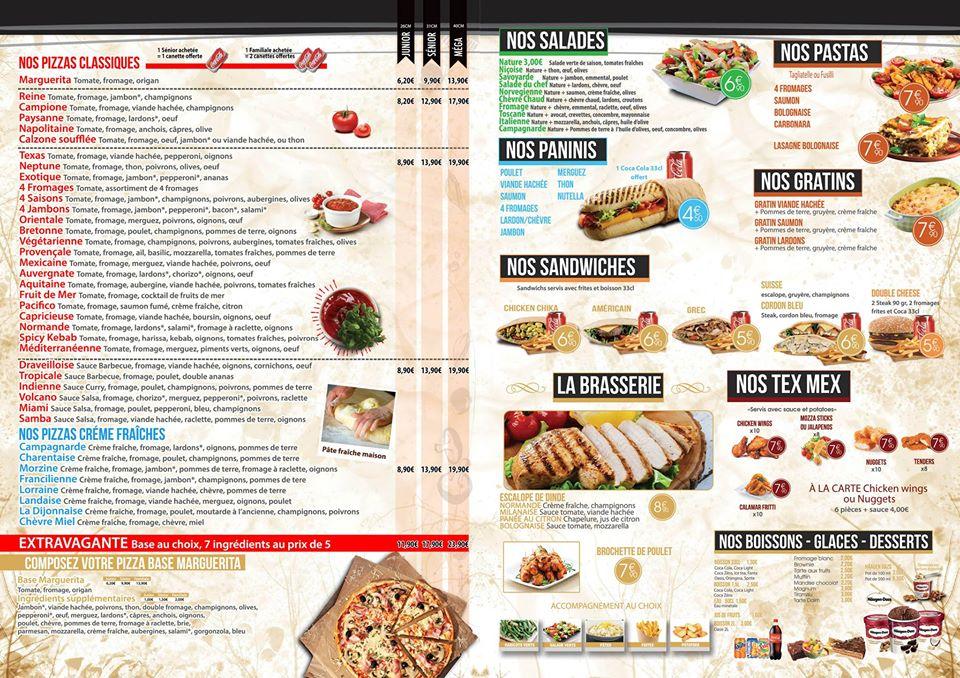 Menu at Al Maestro Pizza pizzeria, Draveil
