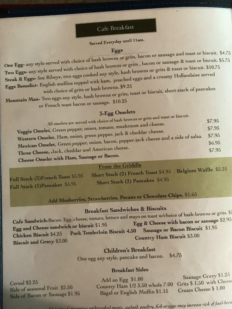 Menu at Banner Elk Cafe & Tavern, Banner Elk, 324 Shawneehaw Ave S ...