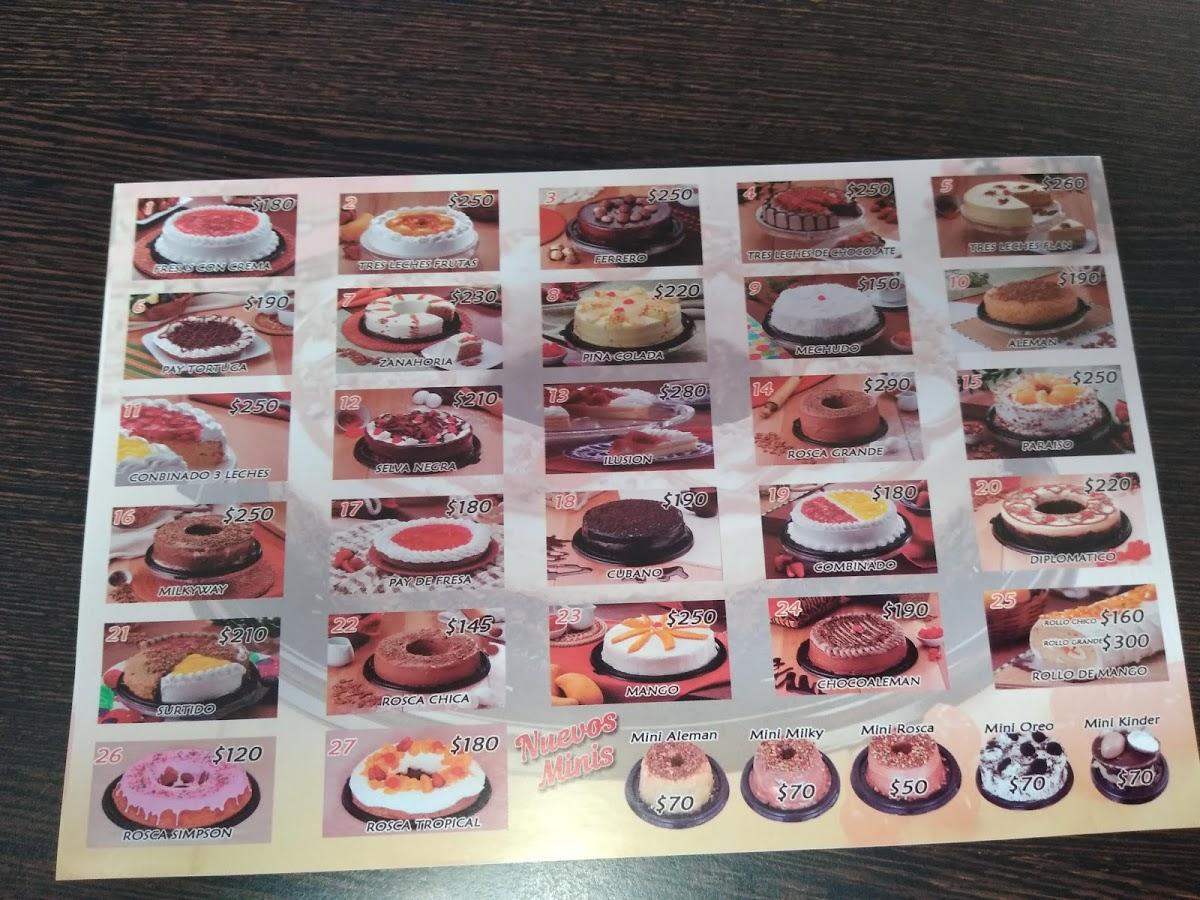 Carta de PASTELERIA CATY, Apodaca, 5 de Mayo #400