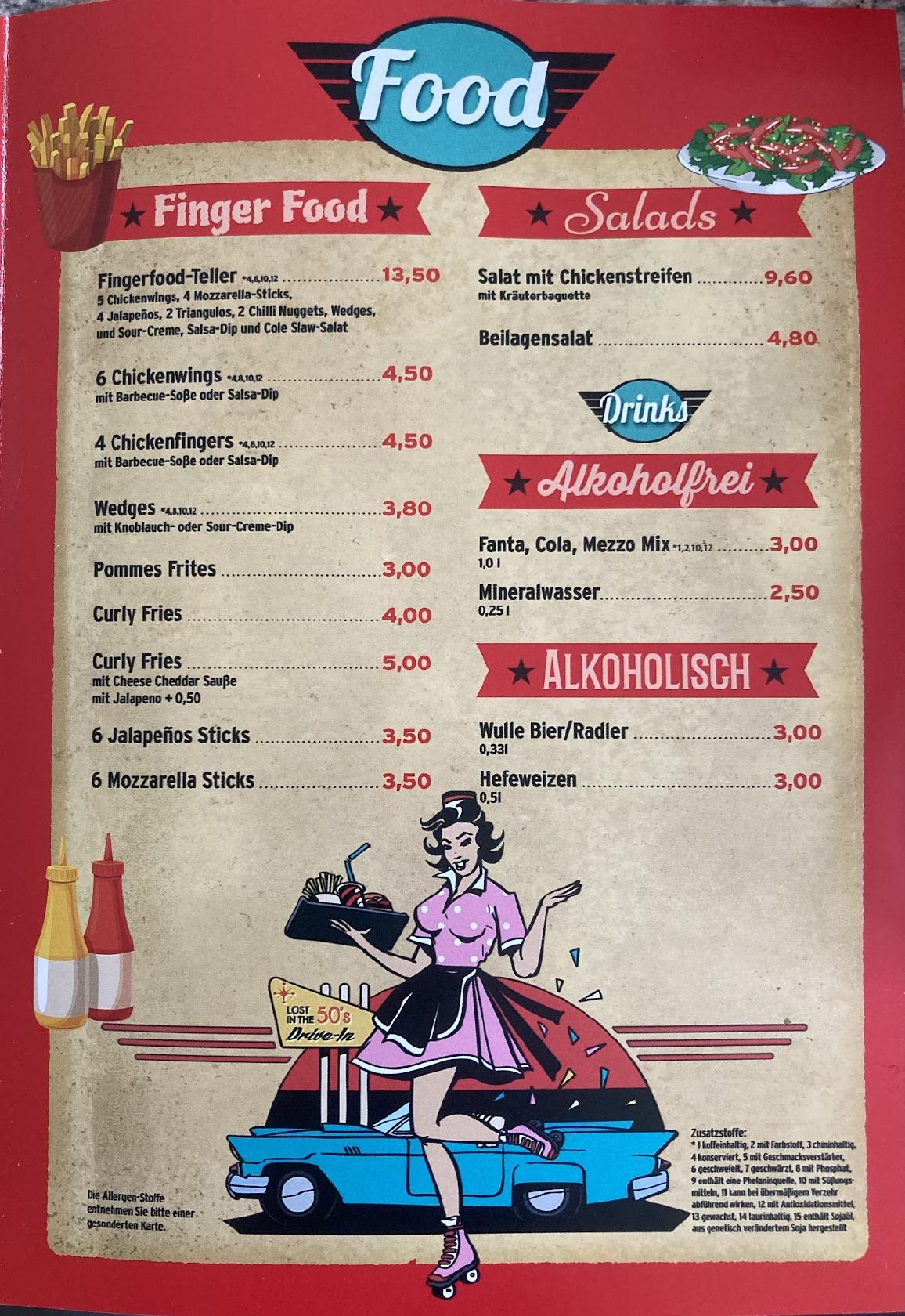 Speisekarte von German Classic Diner restaurant, Filderstadt