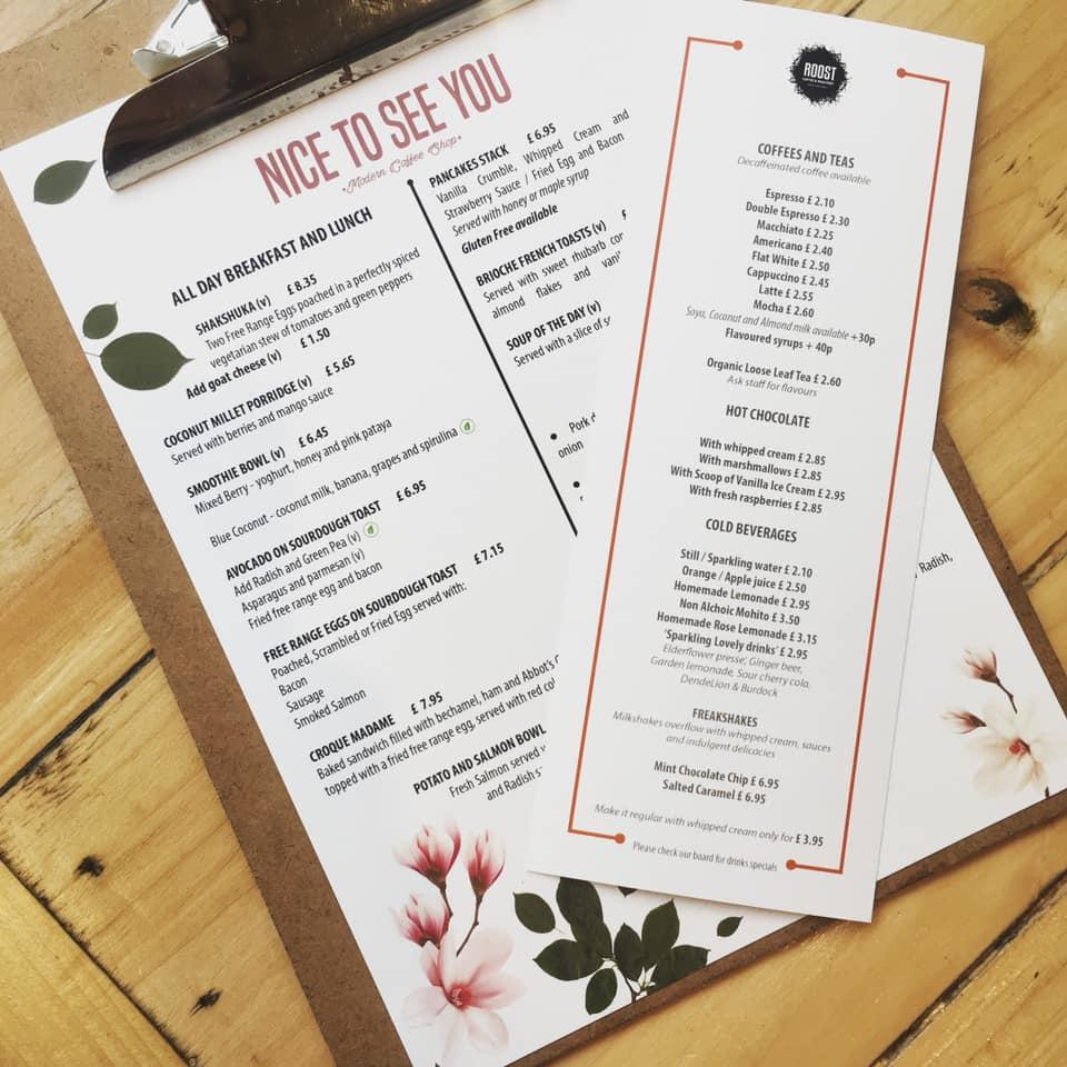 Menu at Nice To See You cafe, York