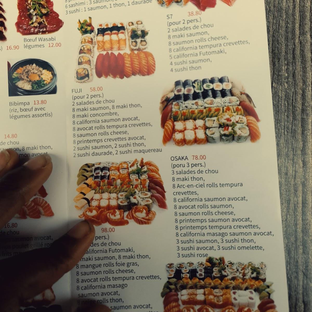 Menu au MAKI KING, Liège