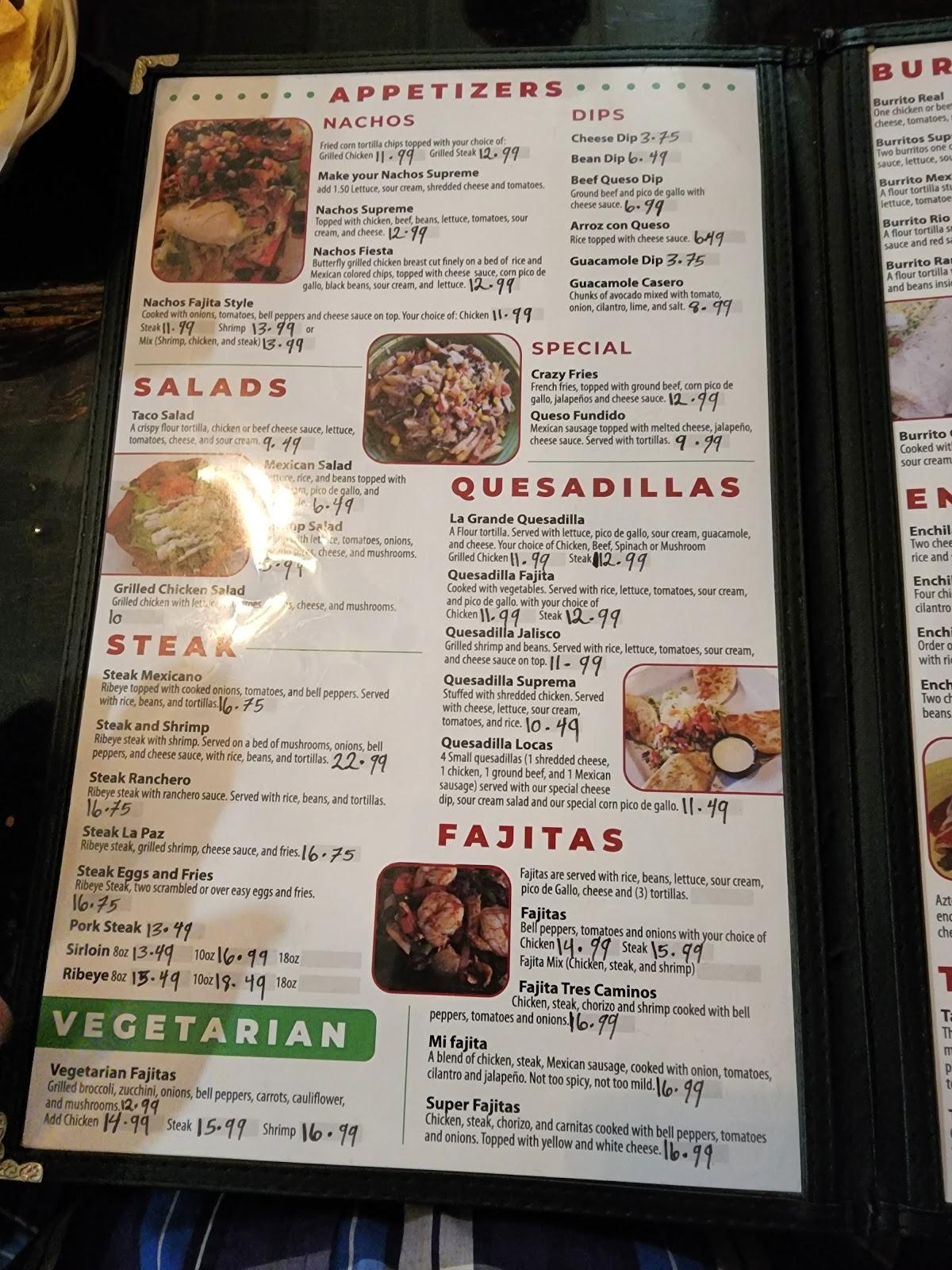 Menu at Fiesta Bar & Grill, Macon
