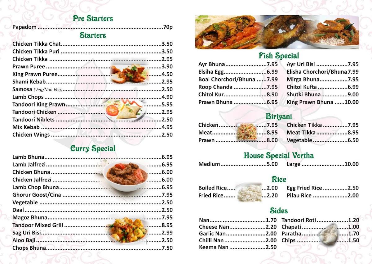Menu at Fulkoli Mithai Ltd. restaurant, Birmingham