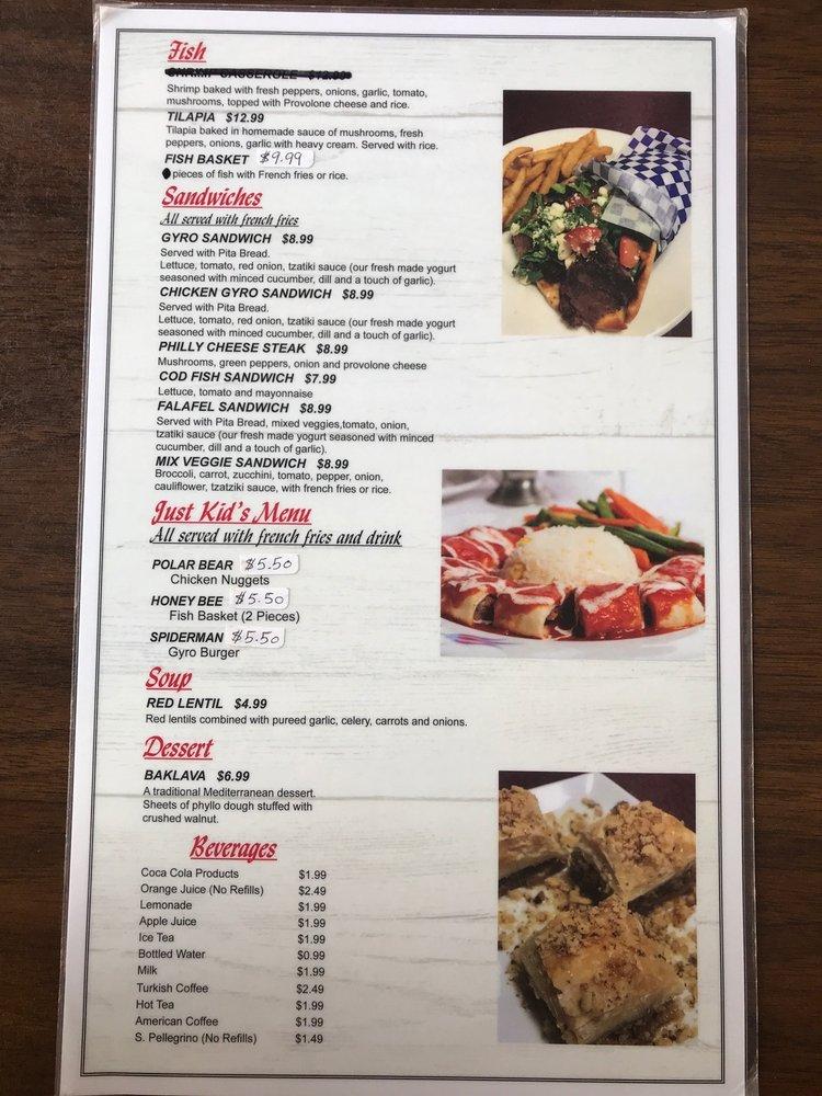 Menu at Honey Bee restaurant, Bellefontaine