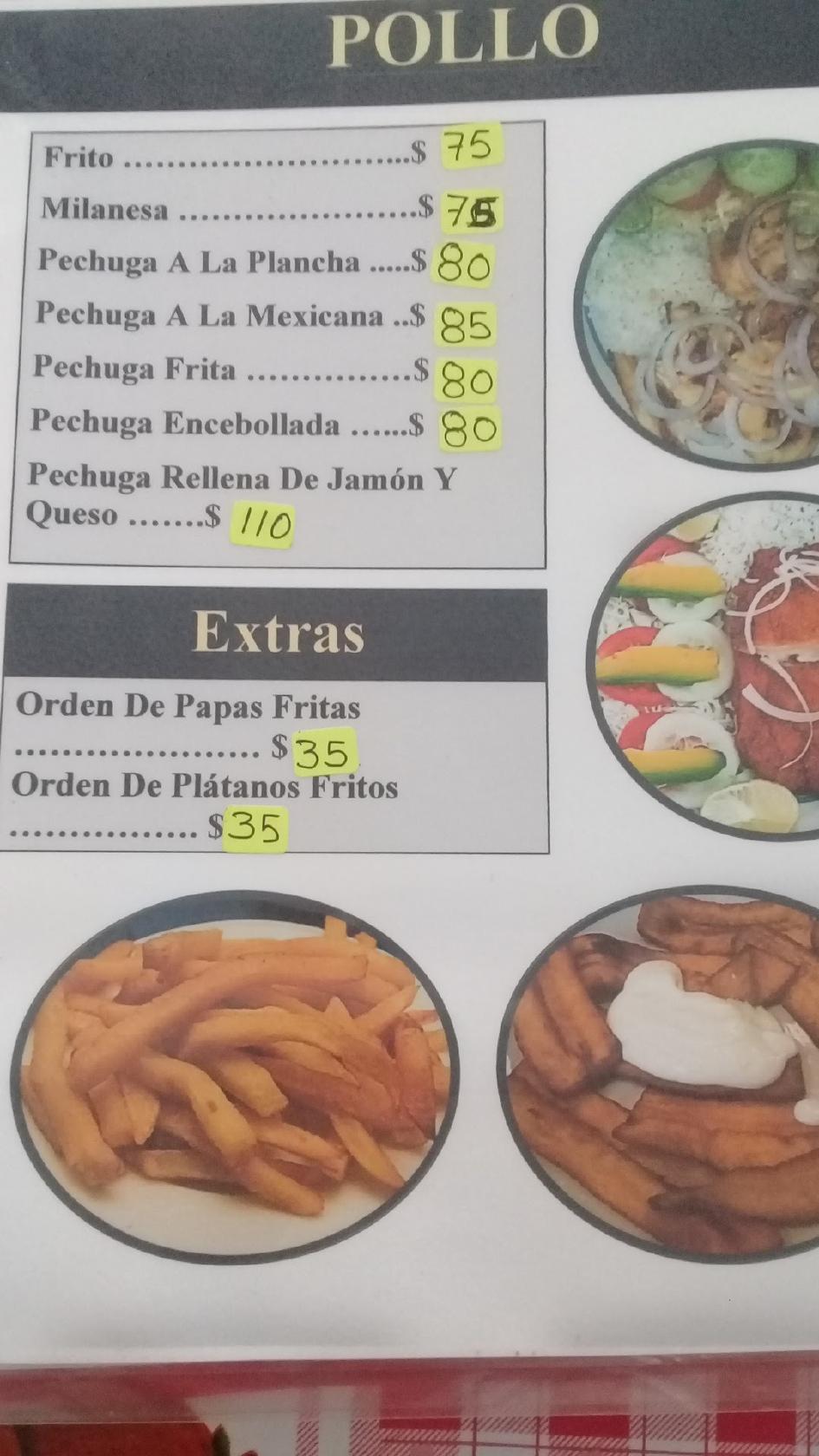 Carta de Restaurante Vianey, Isla Aguada, Cd del Carmen - Champotón 10165
