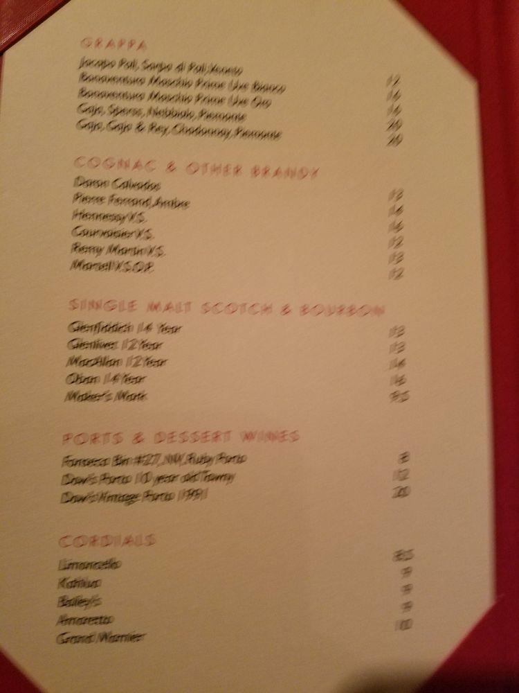 Menu at Il Davide pub & bar, San Rafael