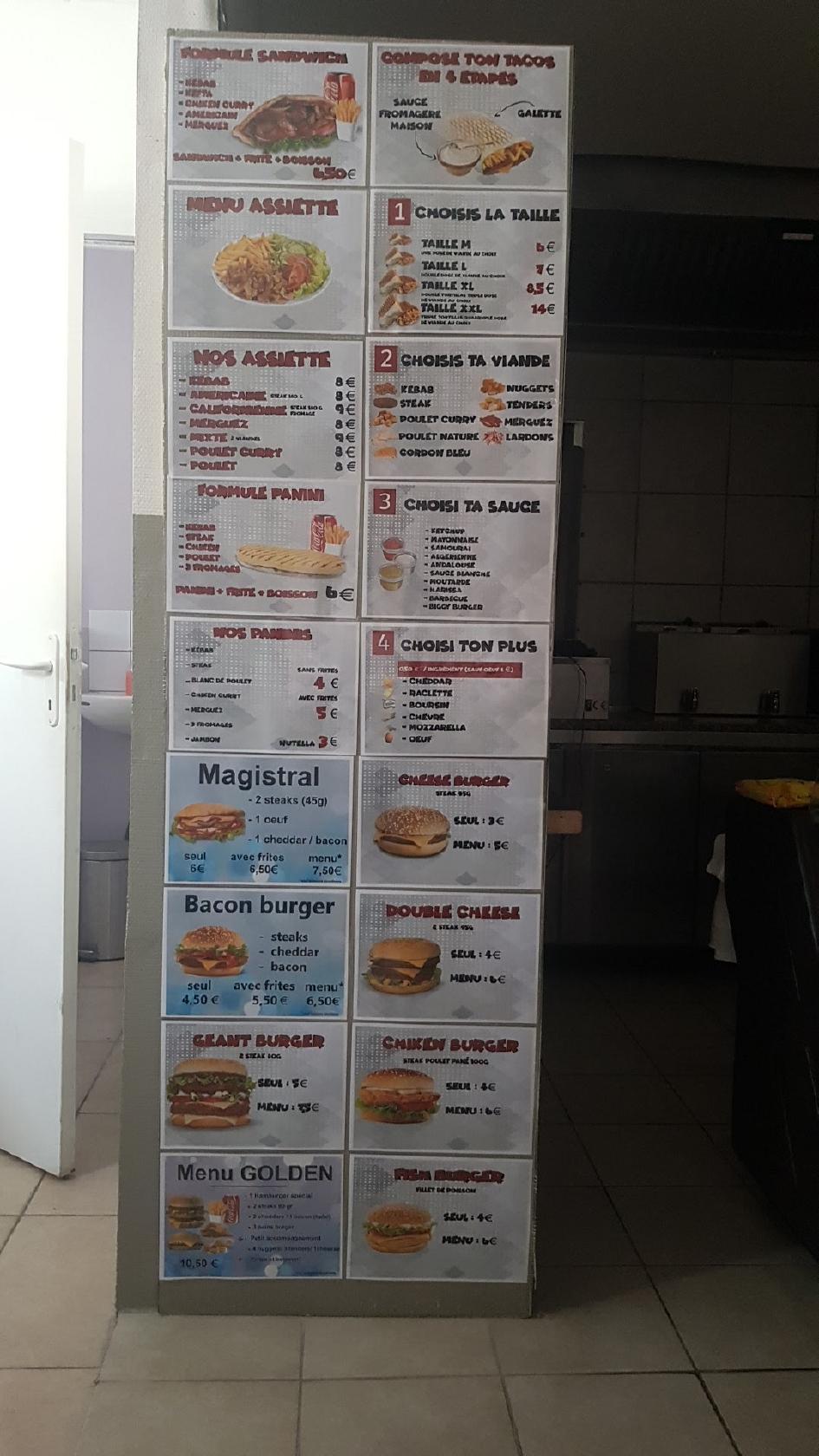 Menu at MB.kebab (chez mona), Vimoutiers