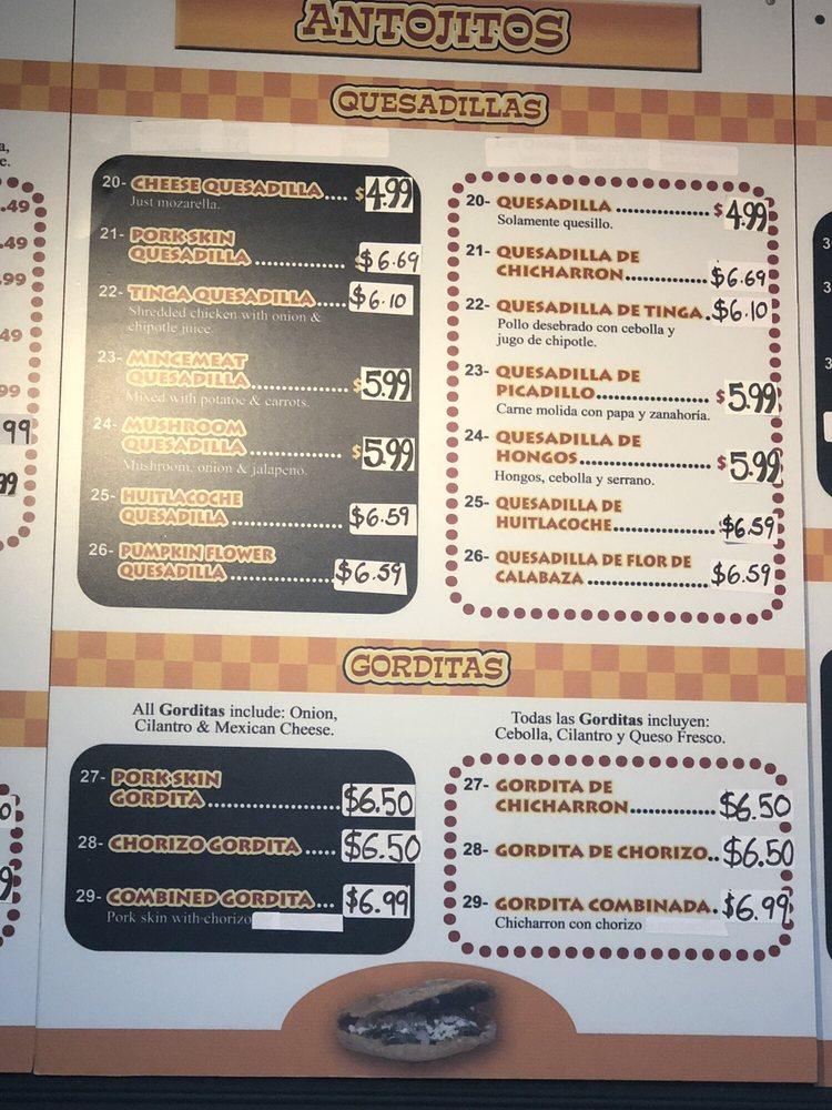 Menu at Tortas Locas LLC restaurant, Renton, NE 4th St