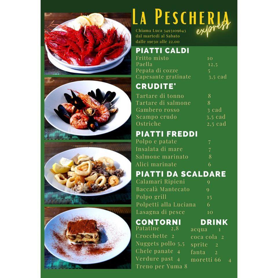 Menu da La Pescheria da Claudio e Giuliano ristorante, Bareggio