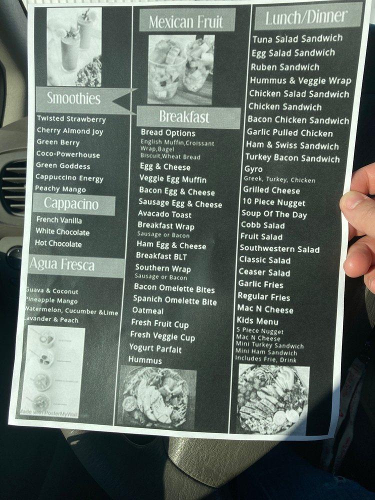 Menu at Chicago Post Cafe, Toledo