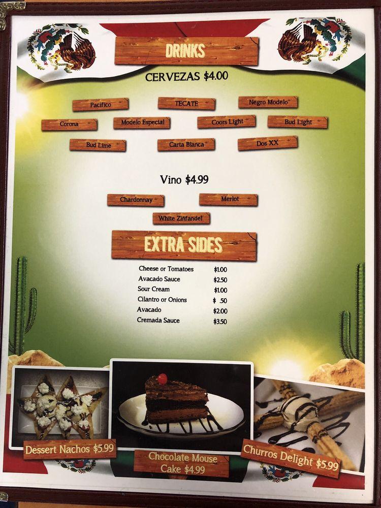 Menu at El Pique Family Restaurant, Dallas