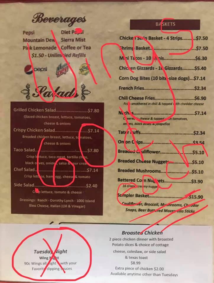 Menu at Legacy Bar & Grill, Harvard, 127 N Harvard Ave
