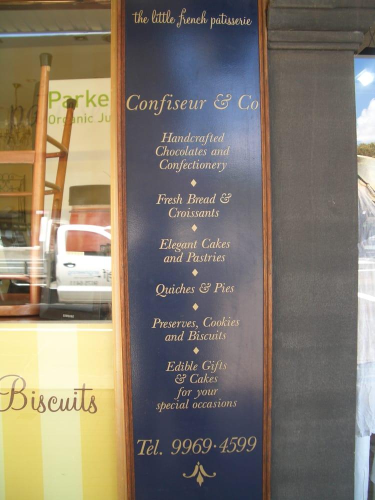 Menu at The Little French Patisserie Mosman cafe, Mosman, 840 Military Rd