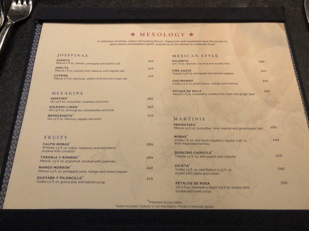 Carta del pub y bar Porfirio's, Ciudad López Mateos, Avenida Presidente ...