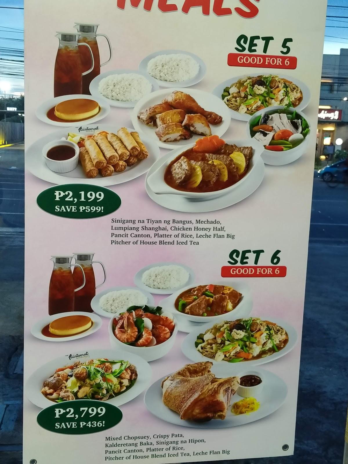 Menu at The Aristocrat Restaurant - Imus, Cavite, Imus, Emilio ...
