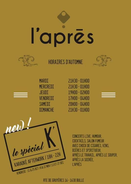 Menu da L’après, Bulle