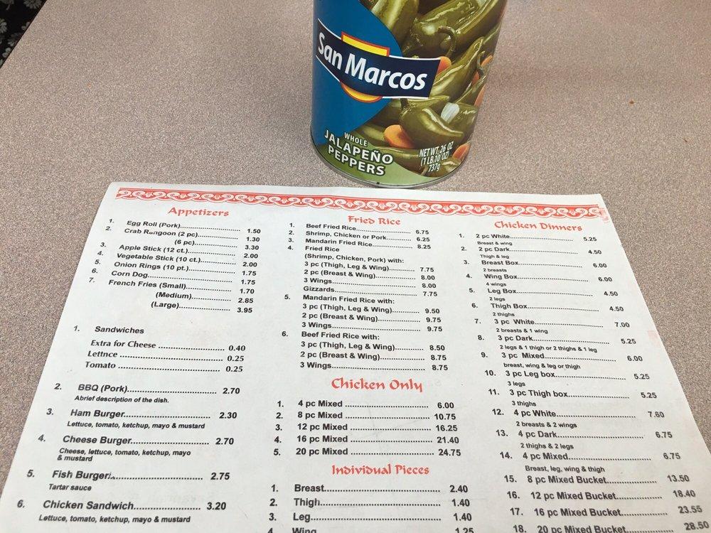 Menu at Savannah Fried Chicken restaurant, Savannah, Bona Bella Ave