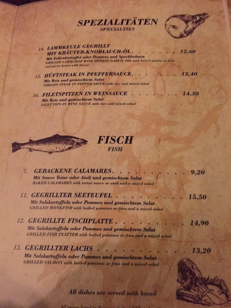 Speisekarte von El Lazo Steakhaus, Düsseldorf
