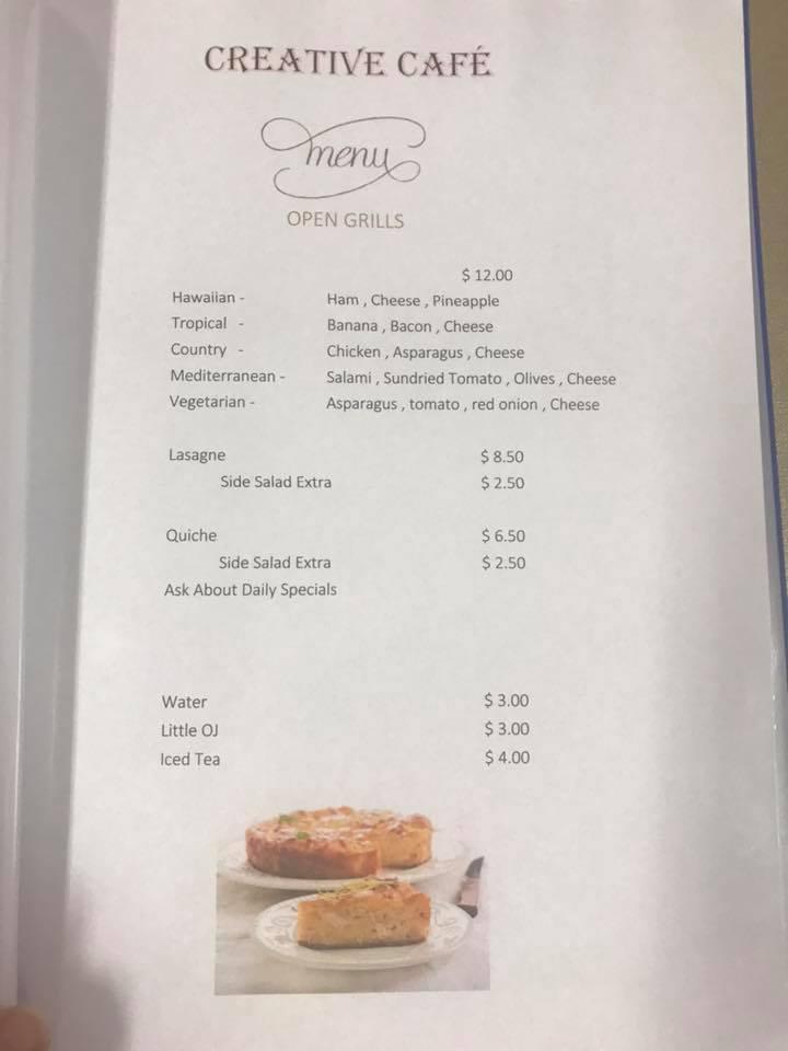 Menu at B creative with T cafe, Pialba