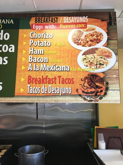 Menu at La Sabrosa Meatmarket #2, Channelview, 777 Sheldon Rd D