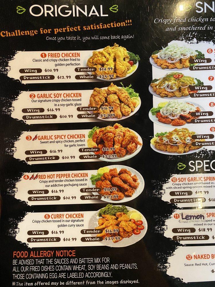 Menu at Choong Man Chicken - Ashburn restaurant, Ashburn
