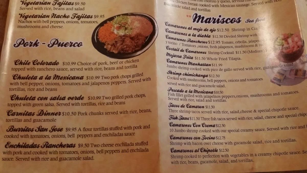 Menu at Sabor Latino Bar and Grill, Richburg