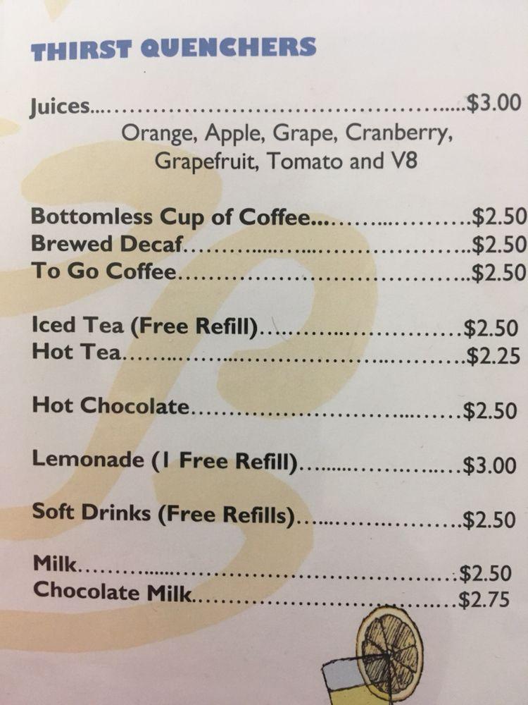 Menu at The Koffee Kup pub & bar, Arnolds Park