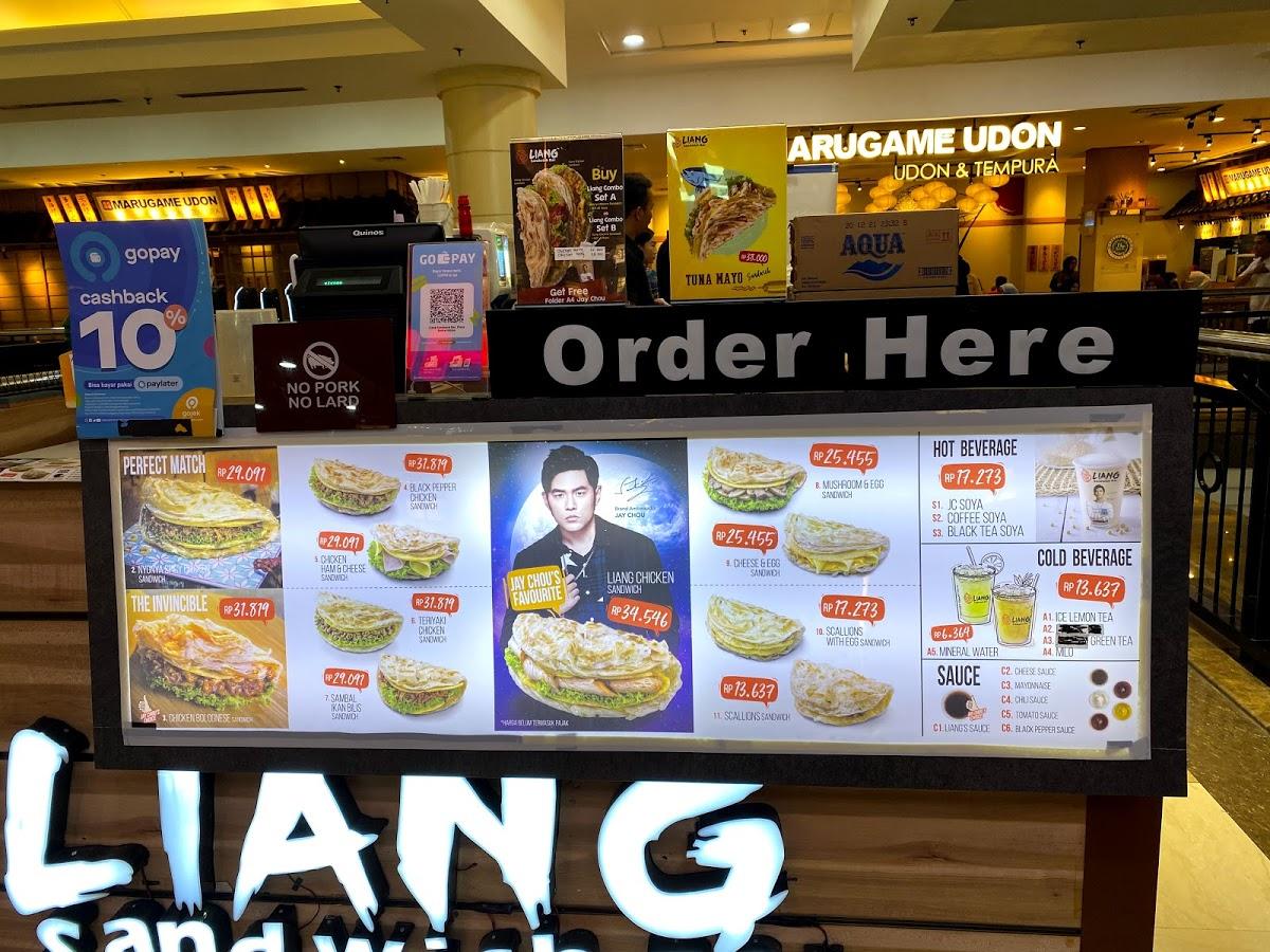 Menu at LIANG SANDWICH BAR, Sariharjo