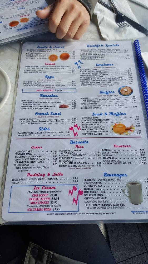 Menu at Bendix Diner restaurant, Hasbrouck Heights, 464 NJ-17