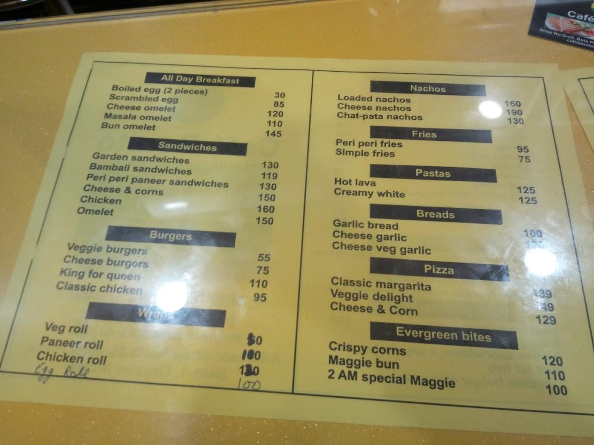Menu at Cafe bonito, Greater Noida, Shop no 25 beta plaza