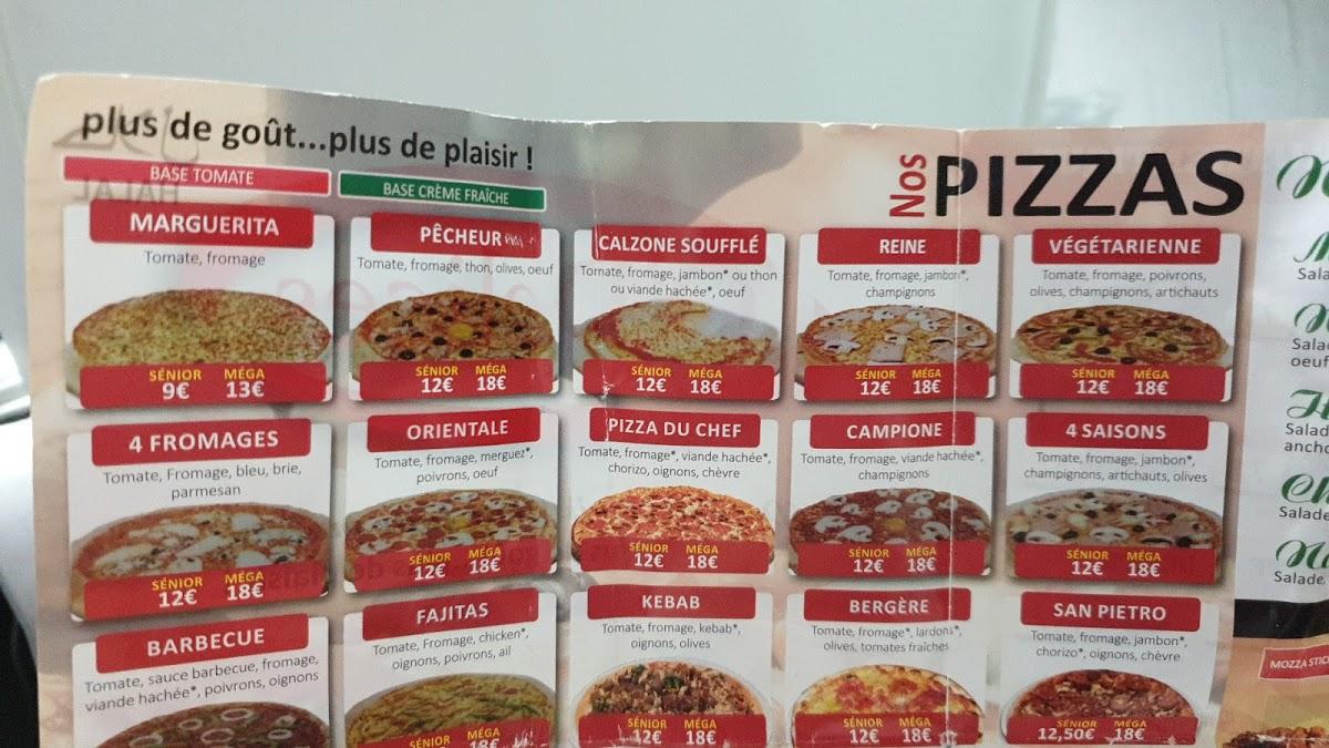 Menu at O'Delices restaurant, Sarcelles