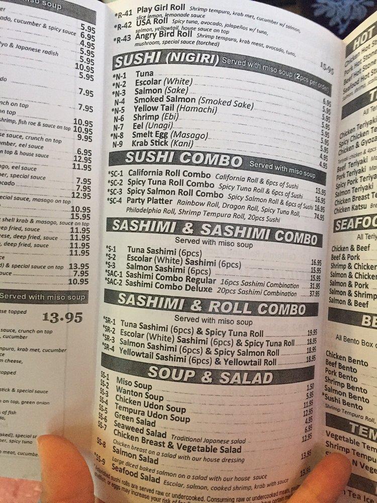 Menu at I Sushi & Teriyaki restaurant, DuPont