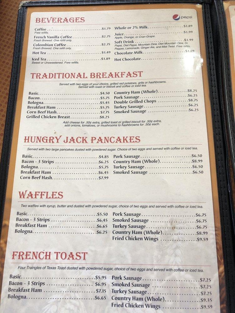 Menu at Long Grain Cafe, Florence