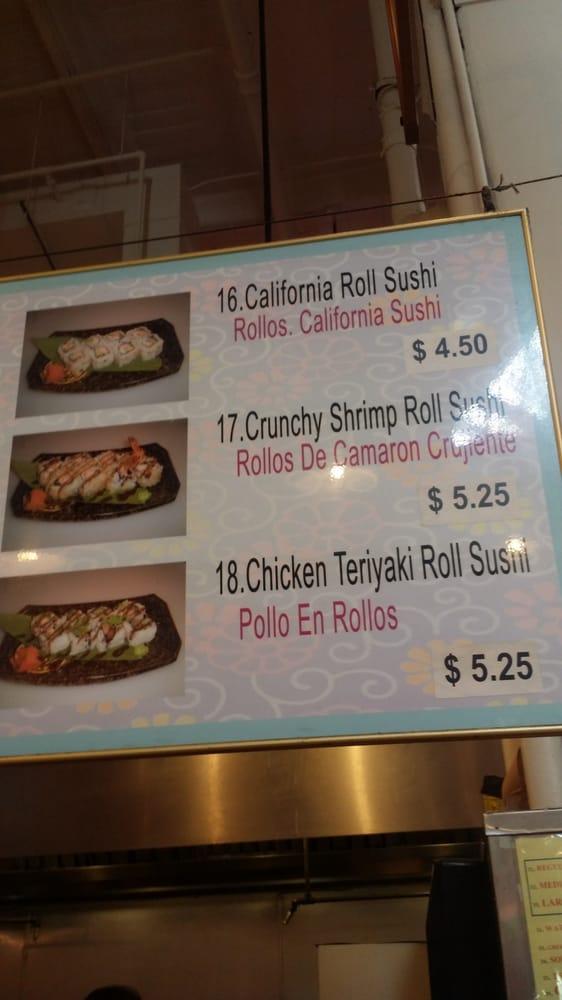 Menu at Bento Ya restaurant, Los Angeles, 317 S Broadway #8