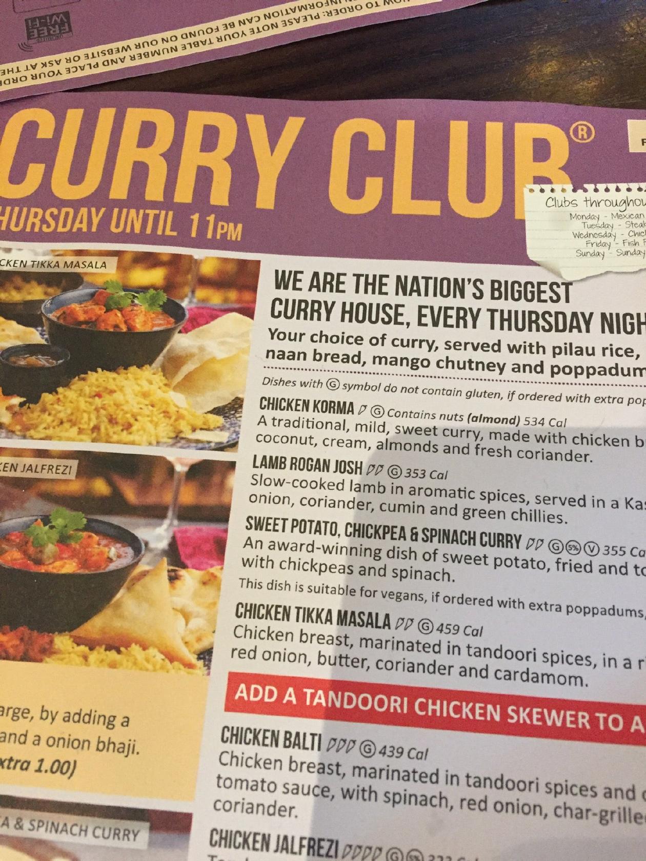 Menu at The Counting House - JD Wetherspoon pub & bar, Glasgow