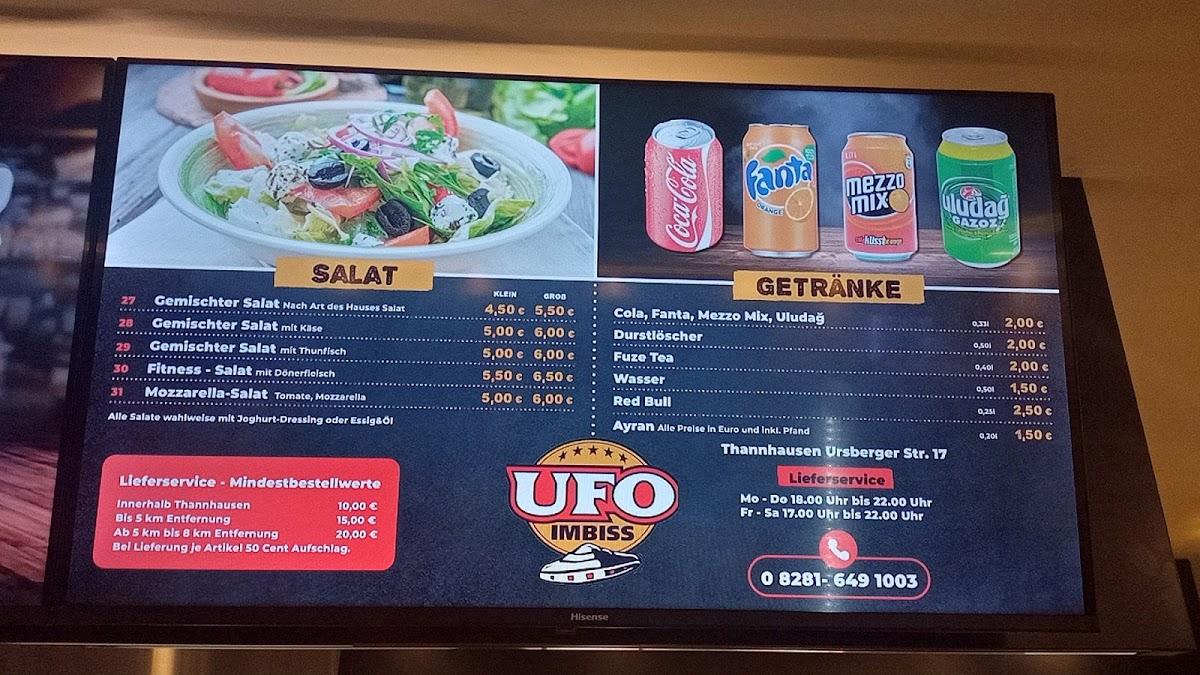Menu at Ufo Döner Imbiss pub & bar, Thannhausen