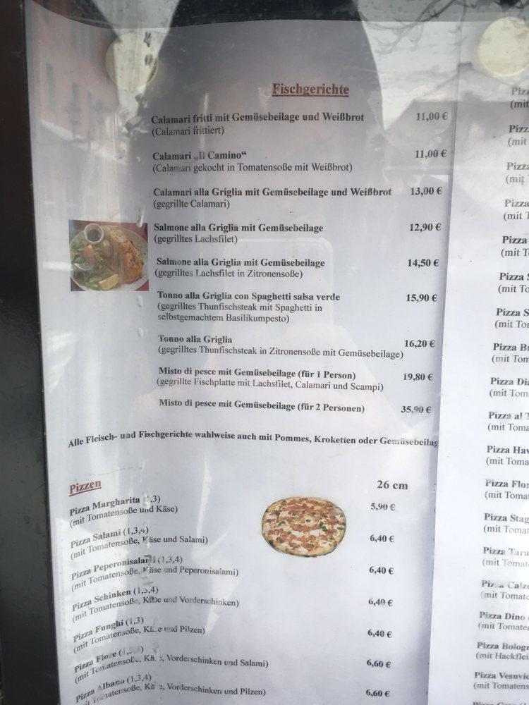 Menu at Ristorante Pizzeria "Il Camino", Giebelstadt
