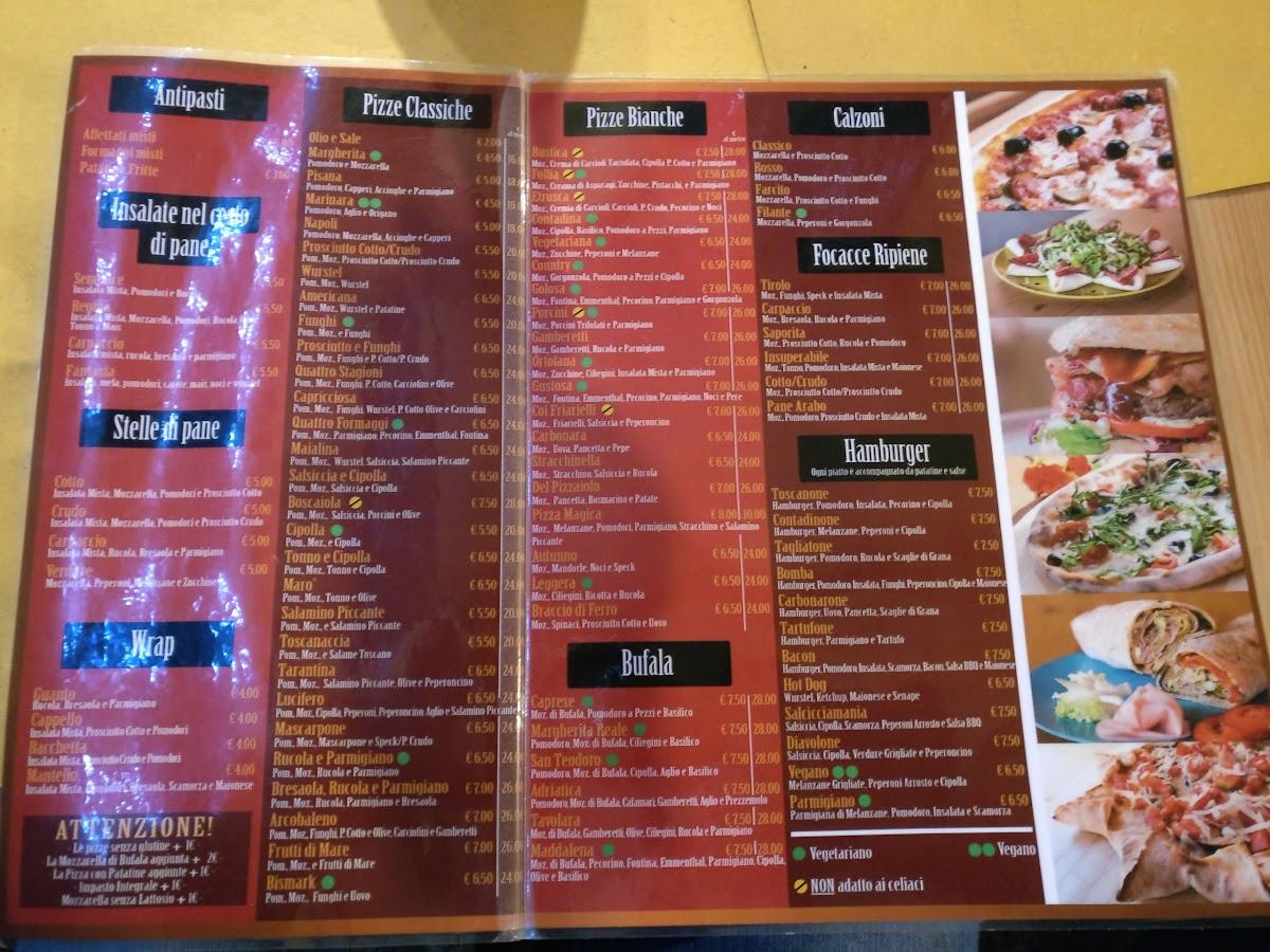 Menu da La Pizza Magica Pisa ristorante, Pisa