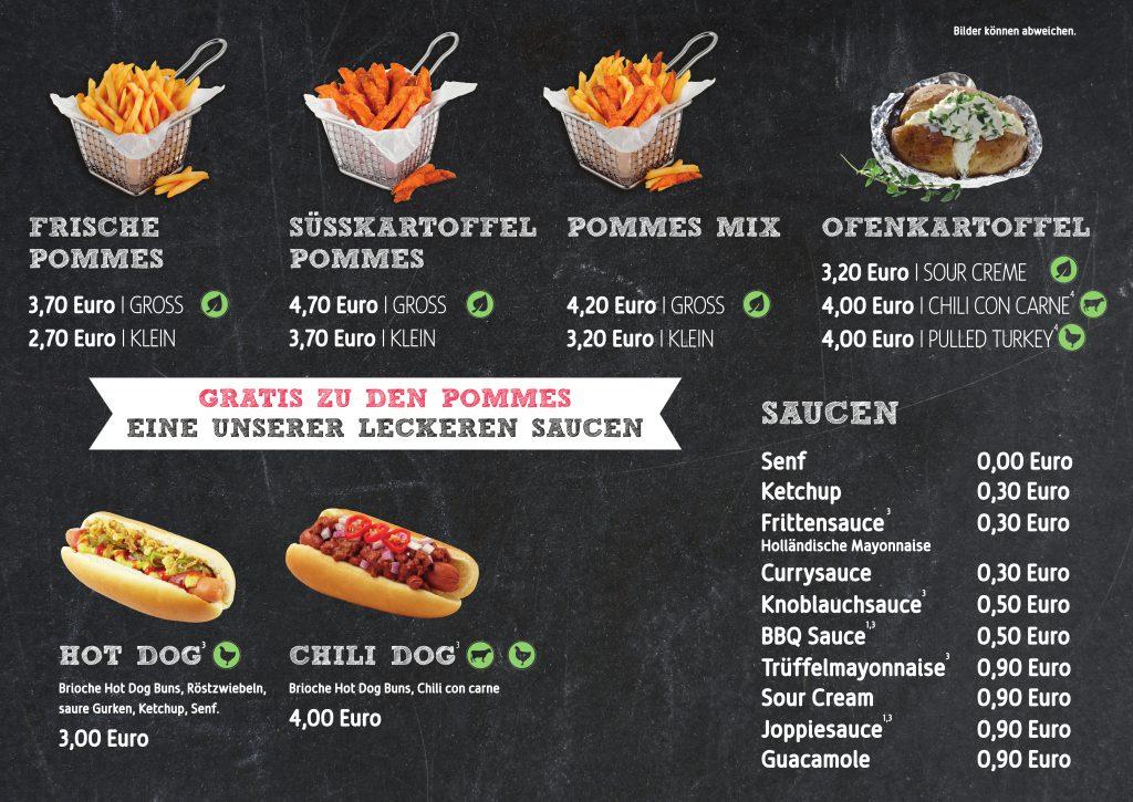 Speisekarte von ExtraWurst restaurant, Hamburg, Große Bleichen 35