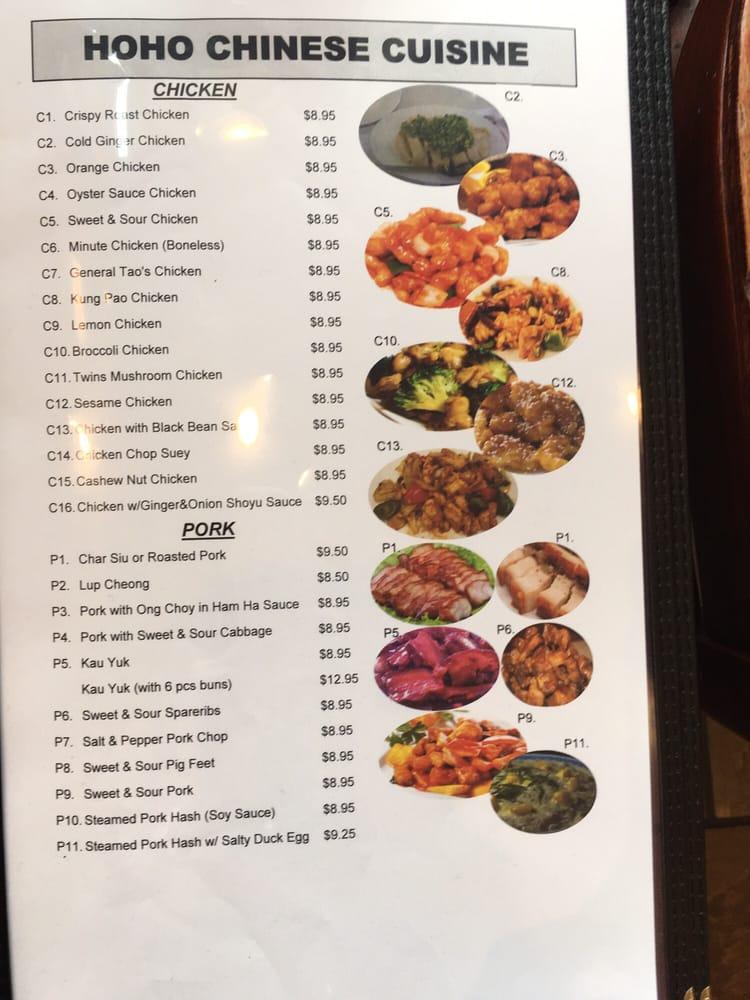 Menu at Ho Ho Chinese Cuisine restaurant, Kapolei, 590 Farrington Hwy