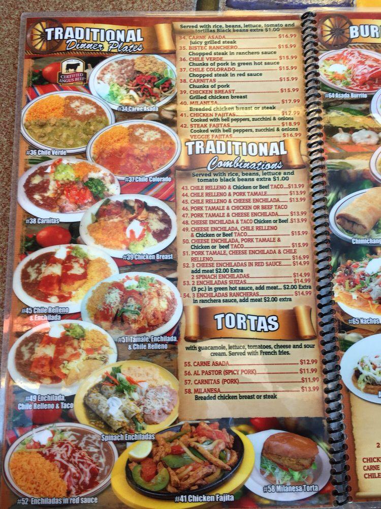Menu at Toni's Kitchen restaurant, Crestline
