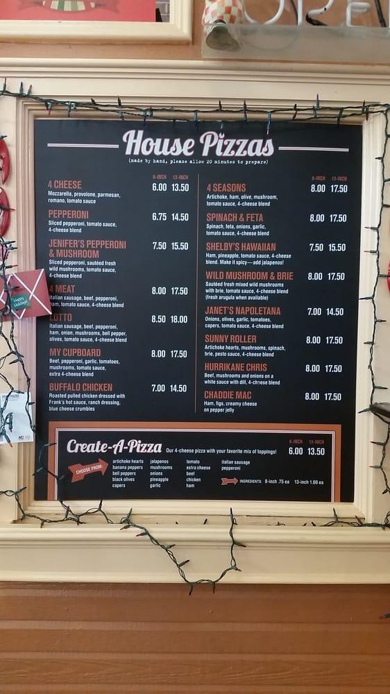 Menu at Jay's Pizza pizzeria, Little Rock