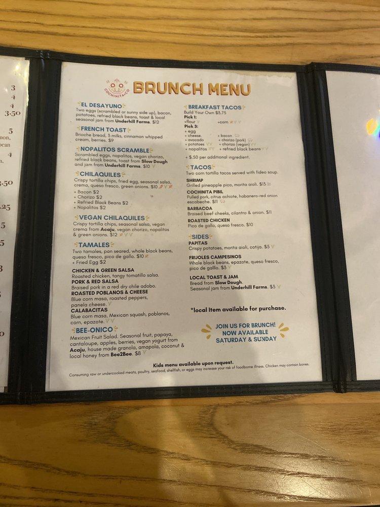 Menu at Kickin' Kombucha pub & bar, Houston
