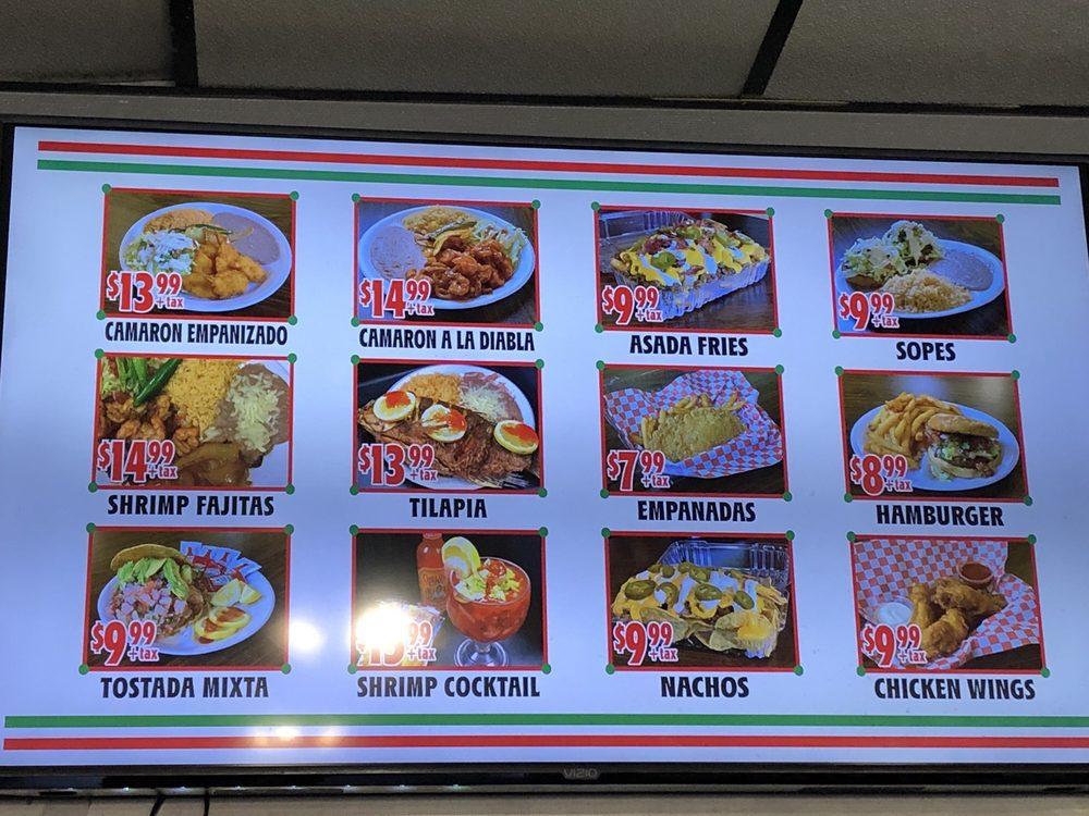 Menu at Ortega's Taqueria restaurant, Reedley, 1401 I St