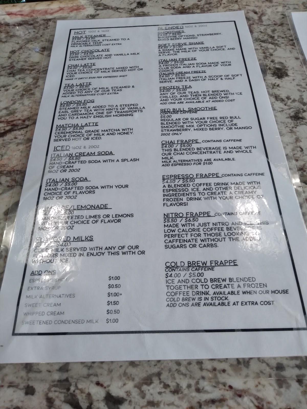 Menu at The Break pub & bar, Muskogee