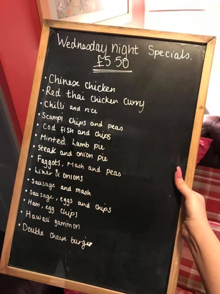 Menu at The Lion pub & bar, Broseley
