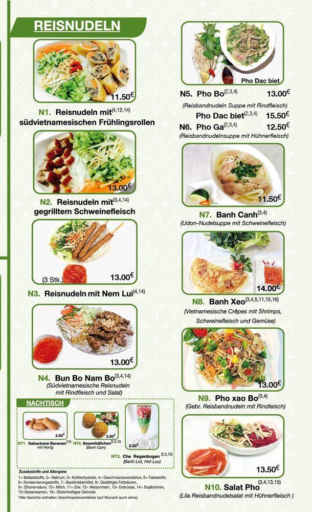 Menu at Lila South Vietnamese Restaurant, Kaiserslautern